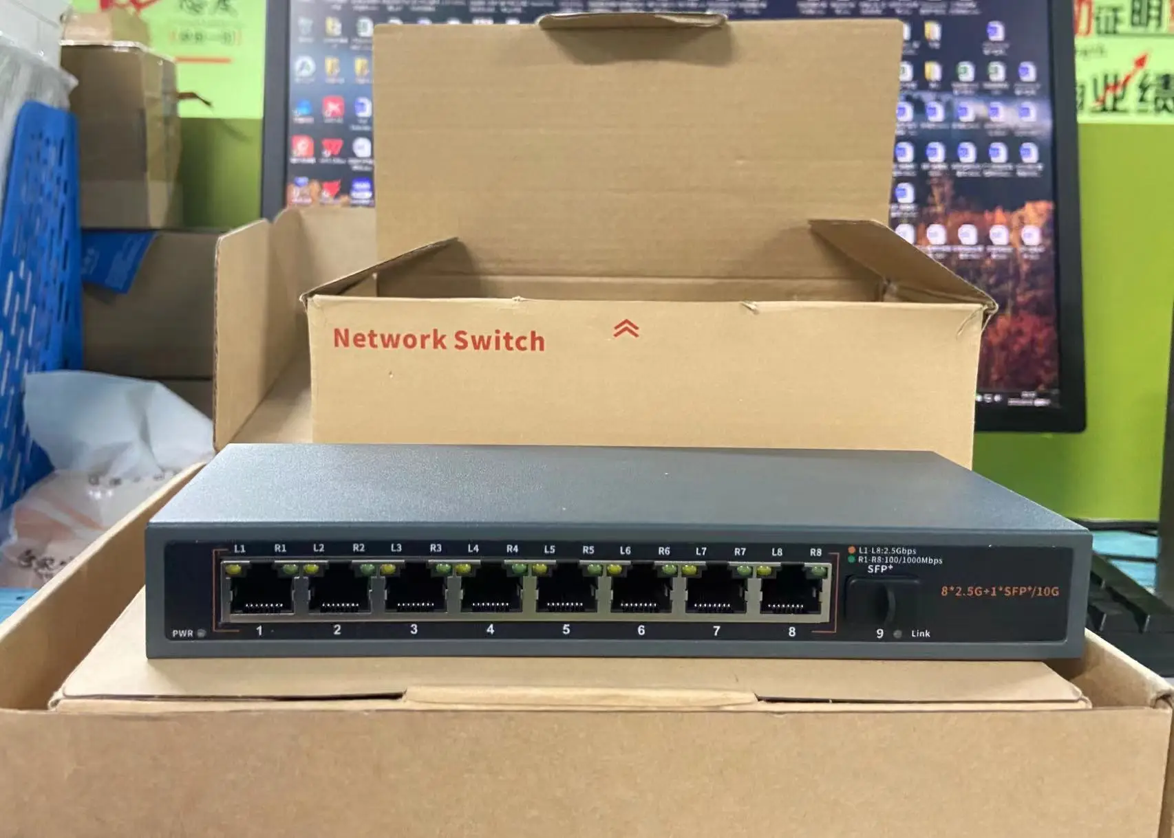 8 Port 2.5G Ethernet Switch Unmanaged Network Switch with 8 X 2.5 ...