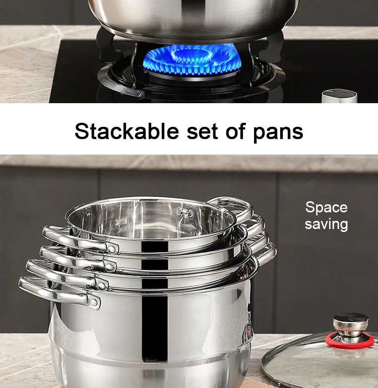 Shop Our Factory Direct Sale of Stainless Steel Cookware Sets