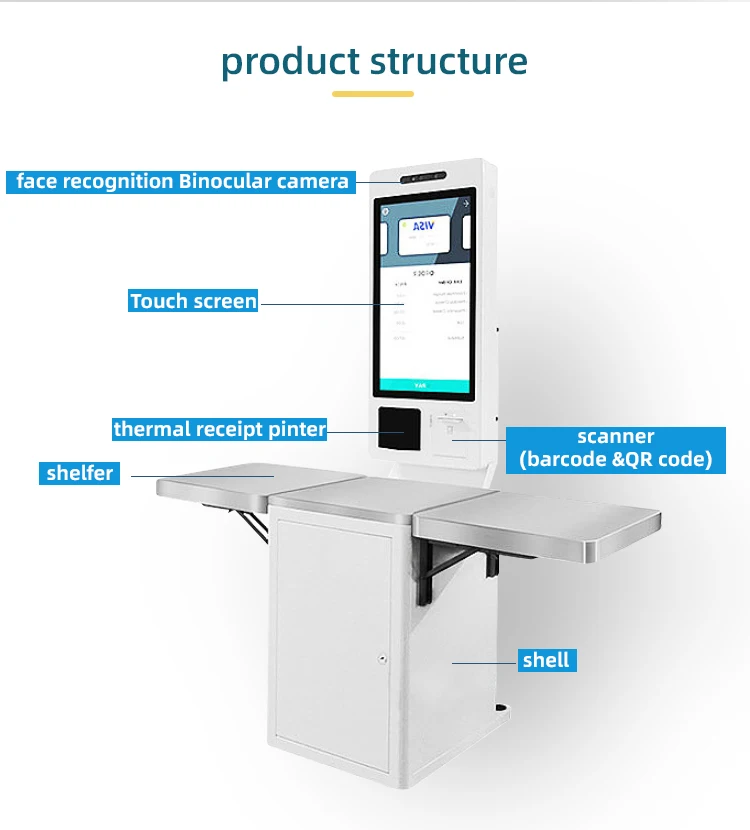 Sinmar Shop Supermarket Automatic Self Checkout Machine