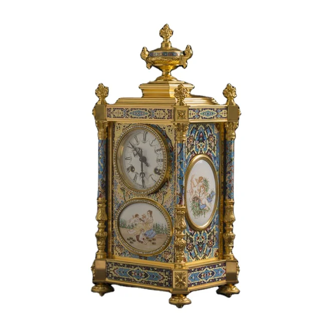 High-end Creative antique royal living room decorative clock rack clock ...