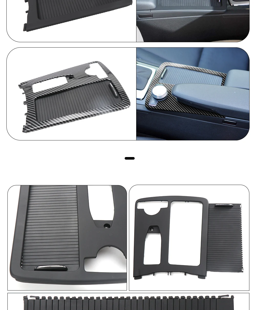 Mercedes W204 W212 Armrest Drink Cup Holder Shutter Panel