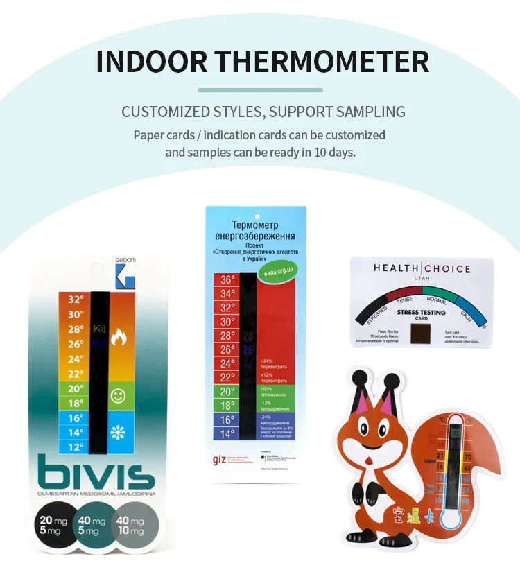 Customized Soft Magnetic Refrigerator Thermometer Indoor Environment ...