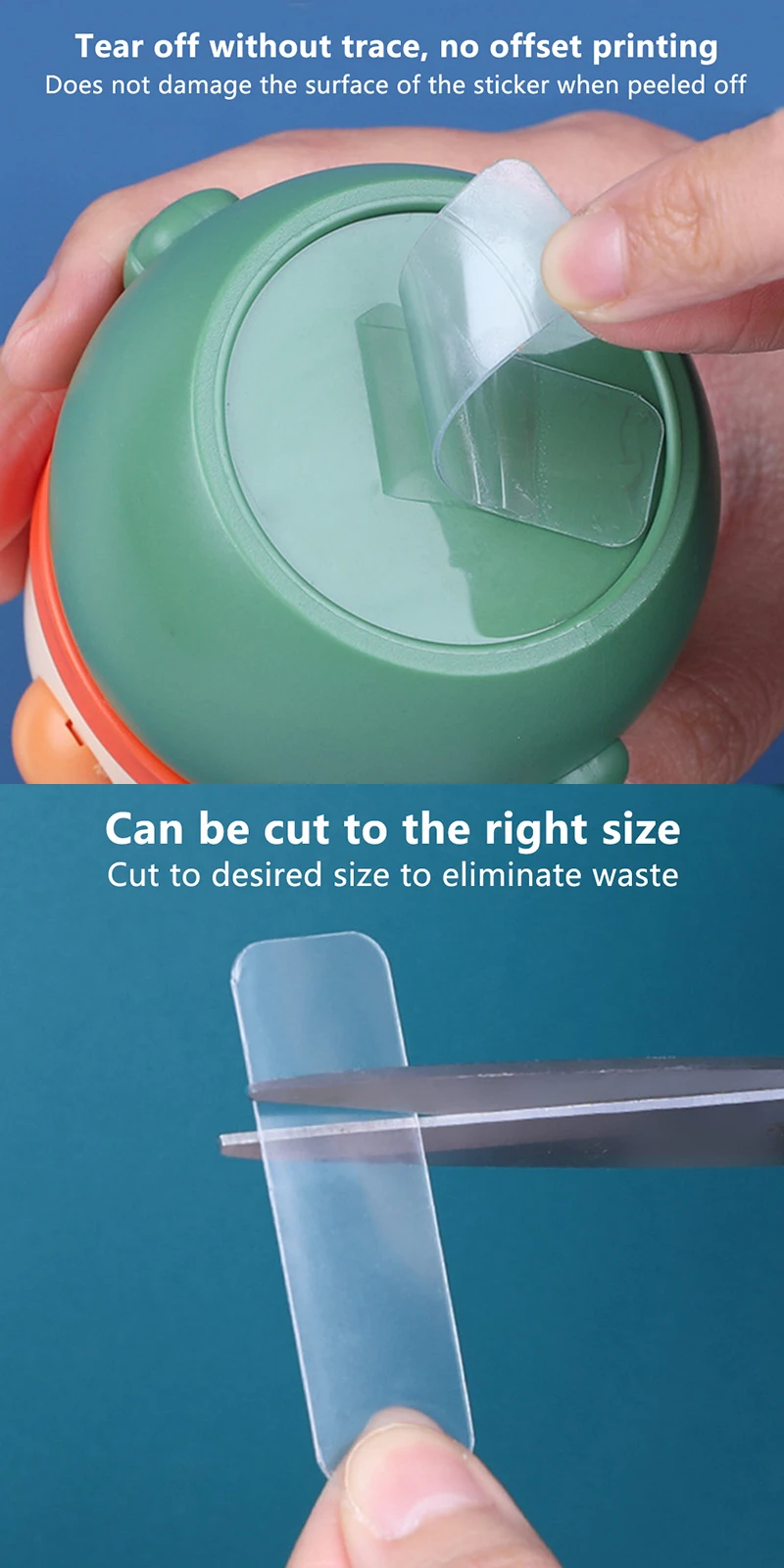 60pcs/box Waterproof Multi-functional Pvc Double-sided Tape Transparent ...