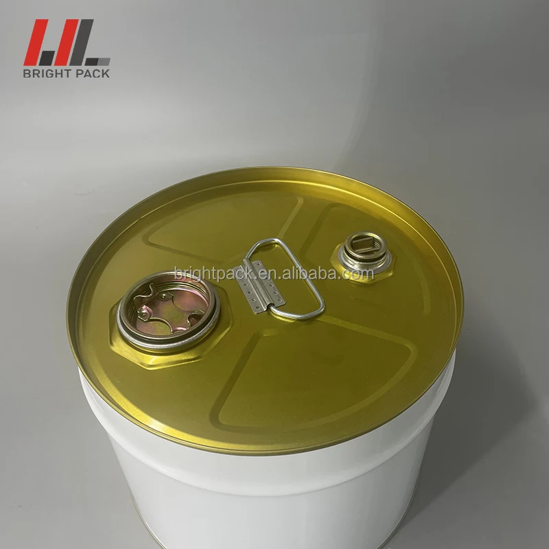 Wholesale Manufacturer 10L Metal Round Paint Can Tin Bucket with Handle ...