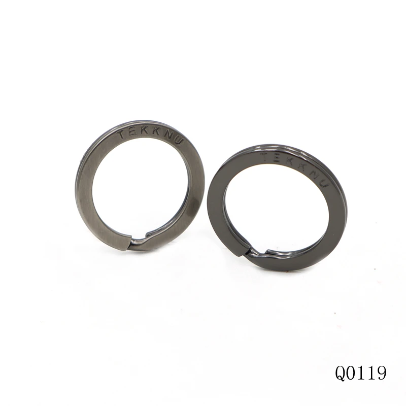 New Design 24mm Gun Metal Logo Custom Iron Split Ring Keychain Ring Accessories - Buy Gun Metal ...