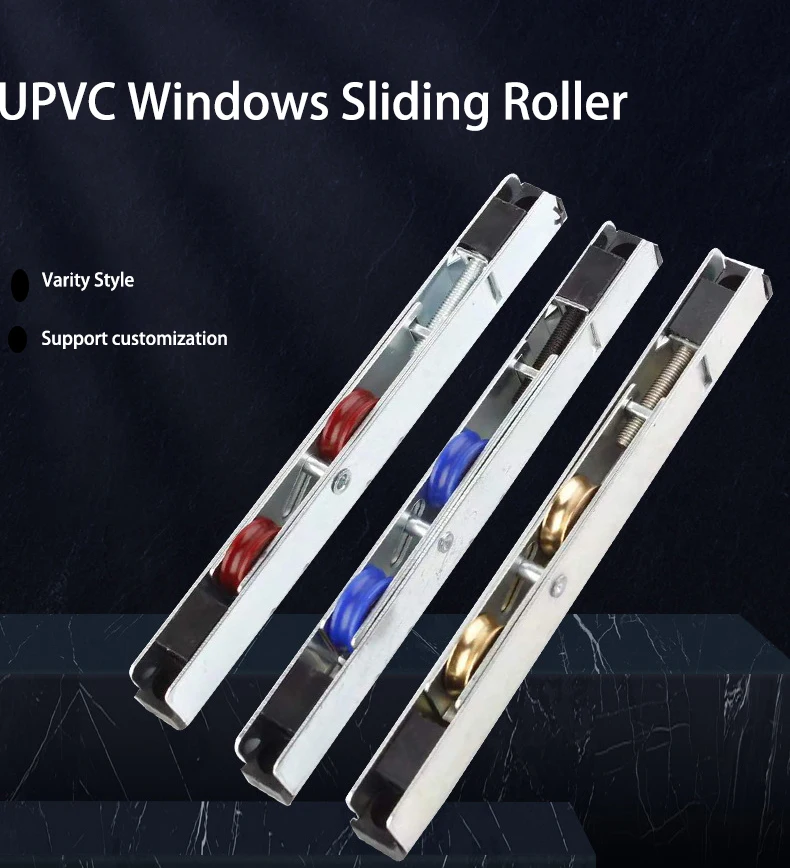 Adjustable Windows Sliding Door Double Roller Wheels Steel Bearing ...