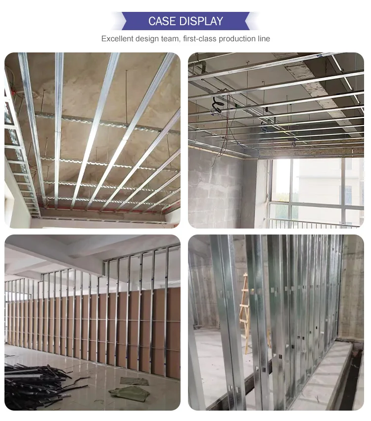 Galvanized Metal Suspension Ceiling Frame Drywall Stud and Track Light ...