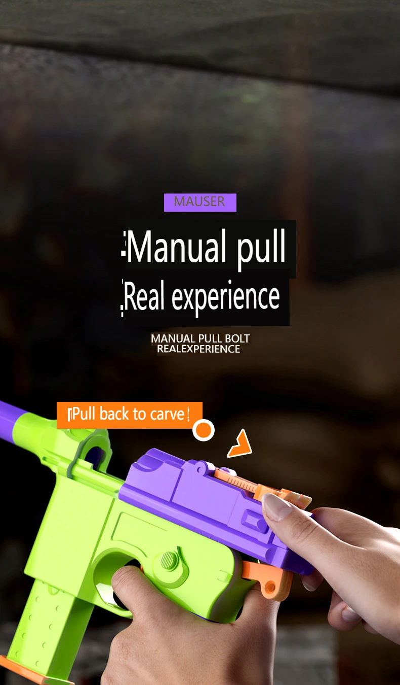 VP432 Gravity 3D Turnip Gun - Safe Soft Bullet Toy Gun