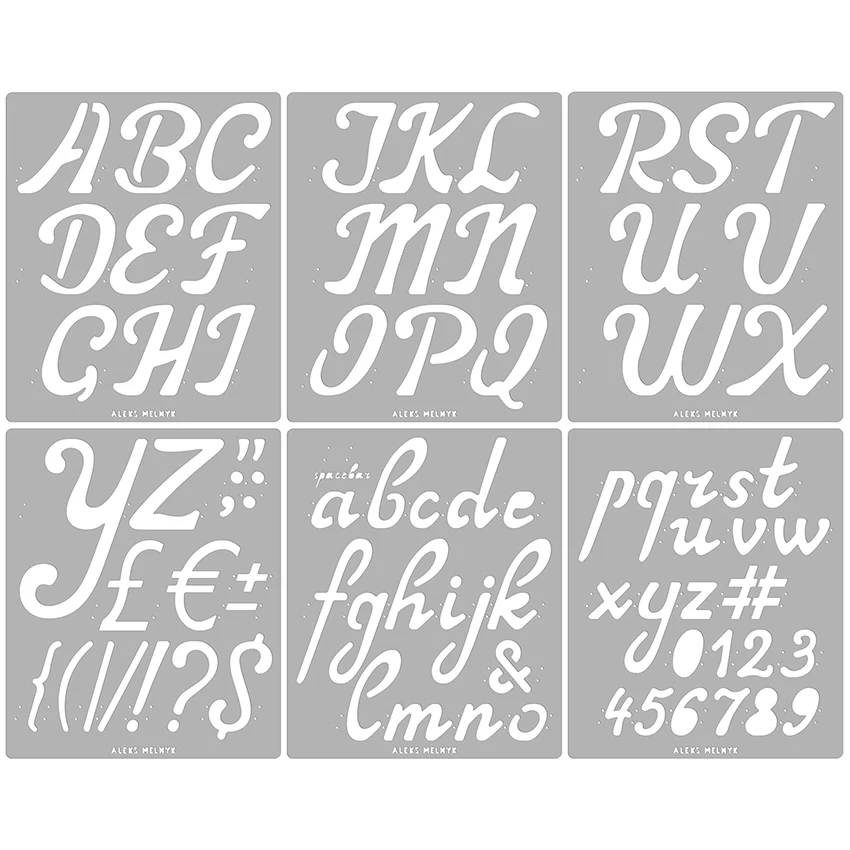 Alphabet Stencil Letter For Concrete Personnalised Metal Stencil - Buy ...