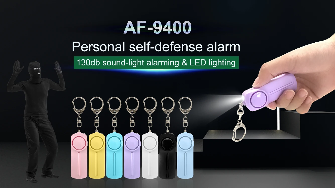 140db Emergency Self Defense Alarm Keychain Safety Defence Key Chain ...