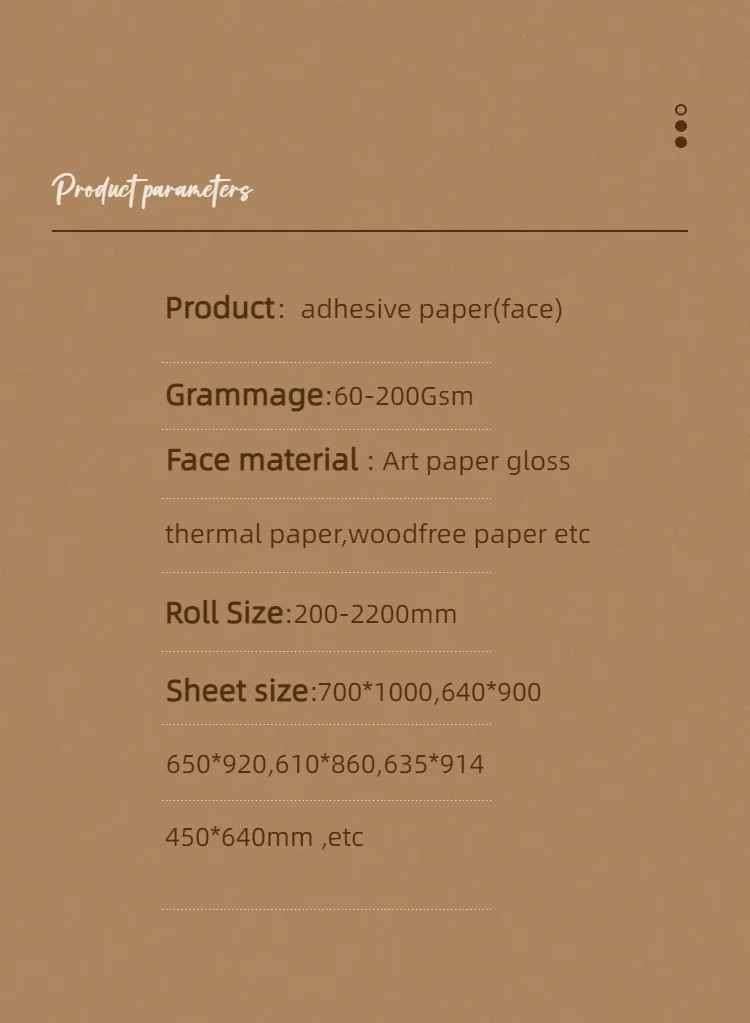 High Quality Self Adhesive Paper Gloss Face Paper| Alibaba.com