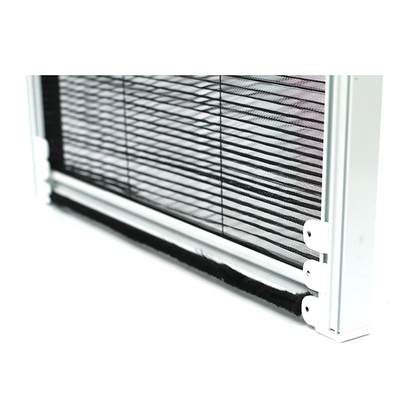 Horizontal Sliding Retractable Fly Screen Plisse Folding Mosquito Net ...