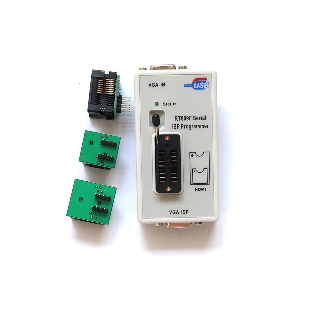 RT809F Programmer with +7 Adapters SOP16 SOP20 IC Clip Motherboard ...