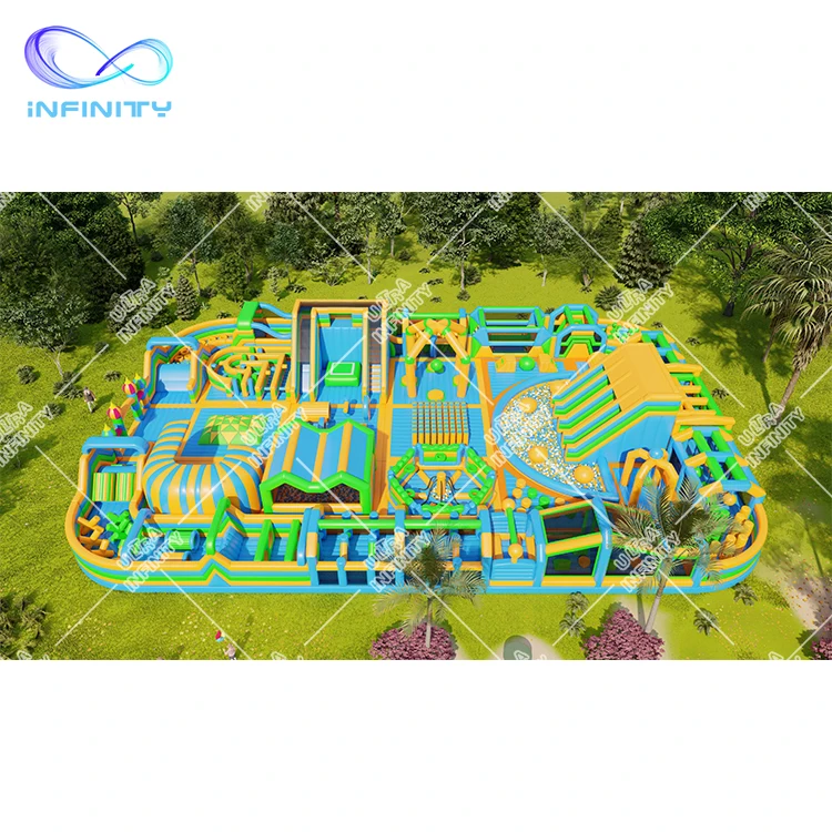 Outdoor Inflatable Sports Obstacle Course - Fun & Safety