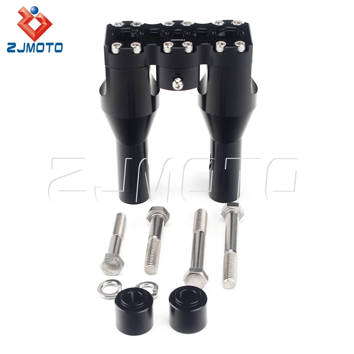 6" 7" Club Style Handlebar Risers 1-1/2" 38mm Clamp Handle Bar Riser ...