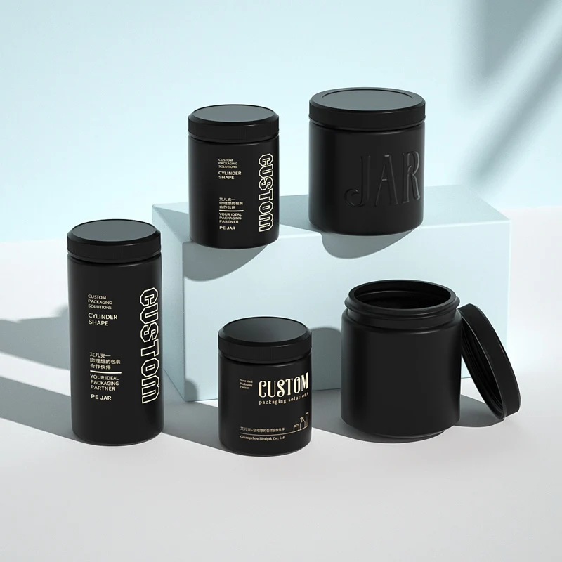 Wholesale Round Drug Packaging Jars - Food Grade PE Bottles