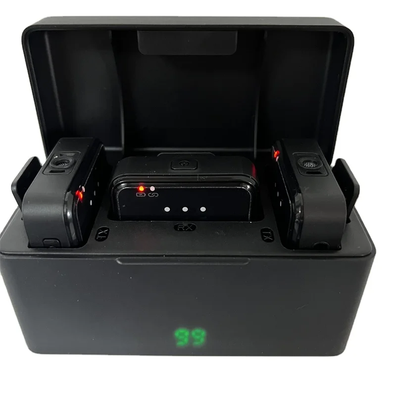 Professional Dual Wireless Lavalier Microphone Square Micro Wireless ...