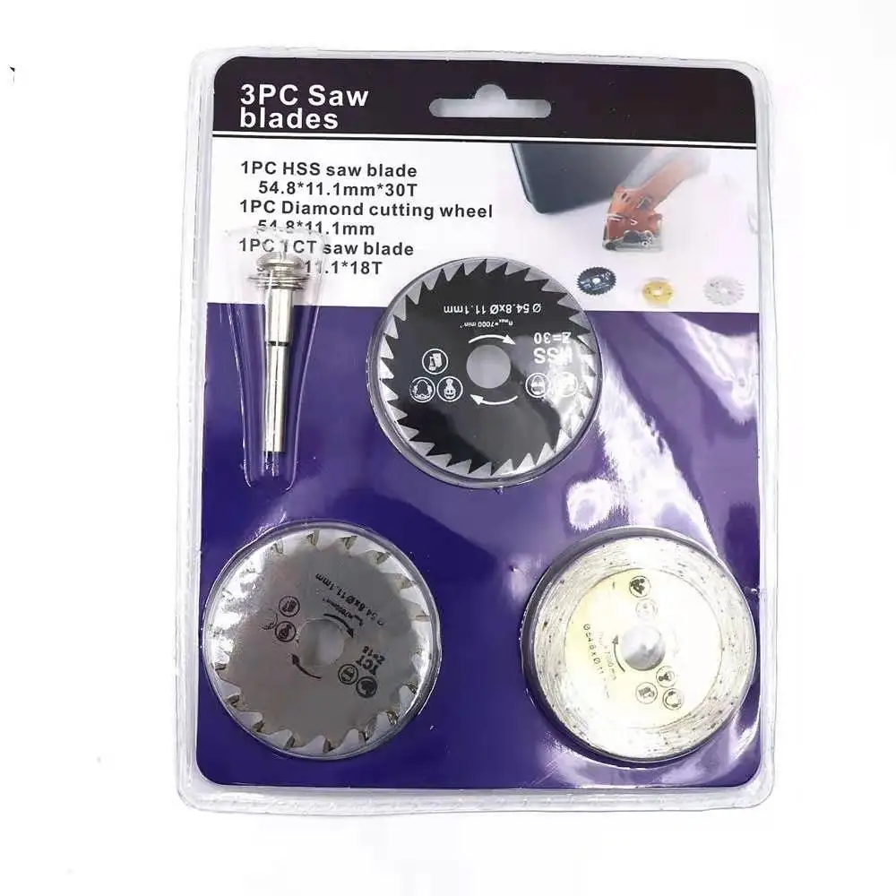 Hot Sale HSS 6pcs Mini Circular Saw Blade Set for Wood Cutting