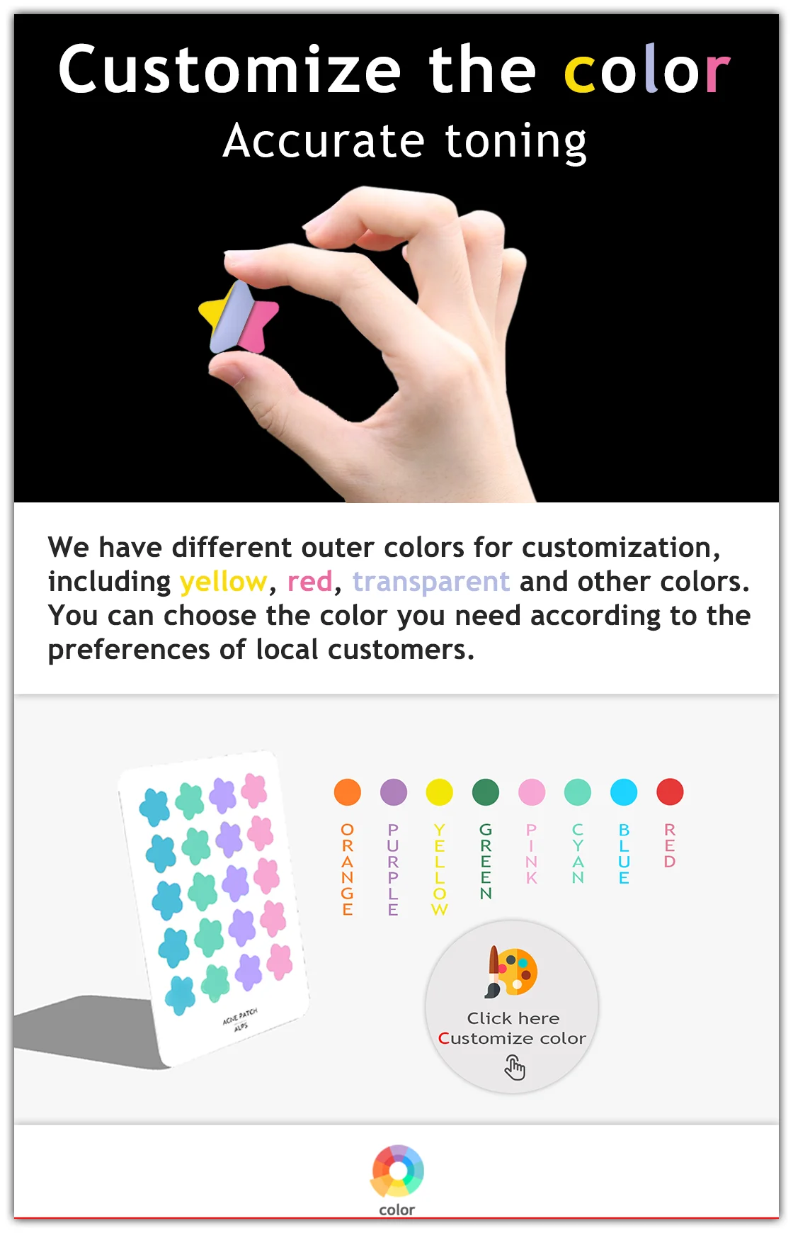 Ak Hydrocolloid Acne Pimple Patch Acne Cover Skin Care Stickers - Buy ...