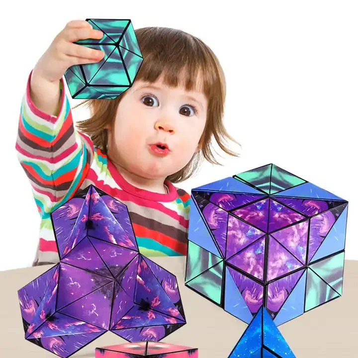 Shape Shiftingfidget Toy Changeable Magnetic Magic Cube For Kids Puzzle ...