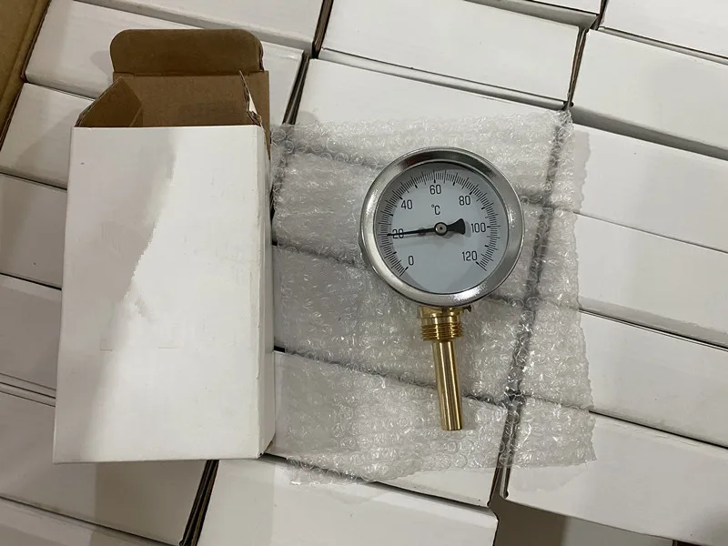 Termómetro Bimetálico De Uso Industrial,Conexión Inferior,150mm,0-120c ...