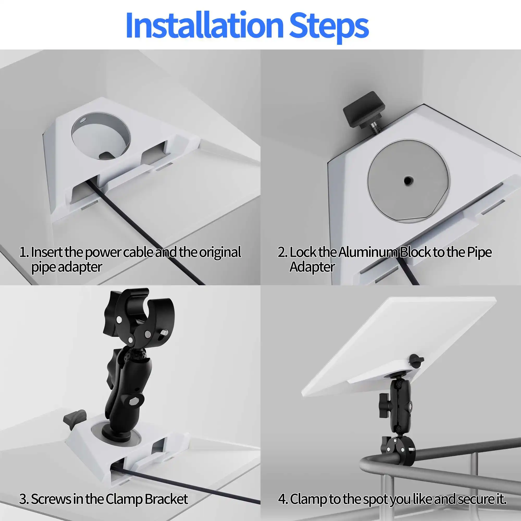 Starlink Mini Clamp Mount Kit - Secure and Adjustable Mount
