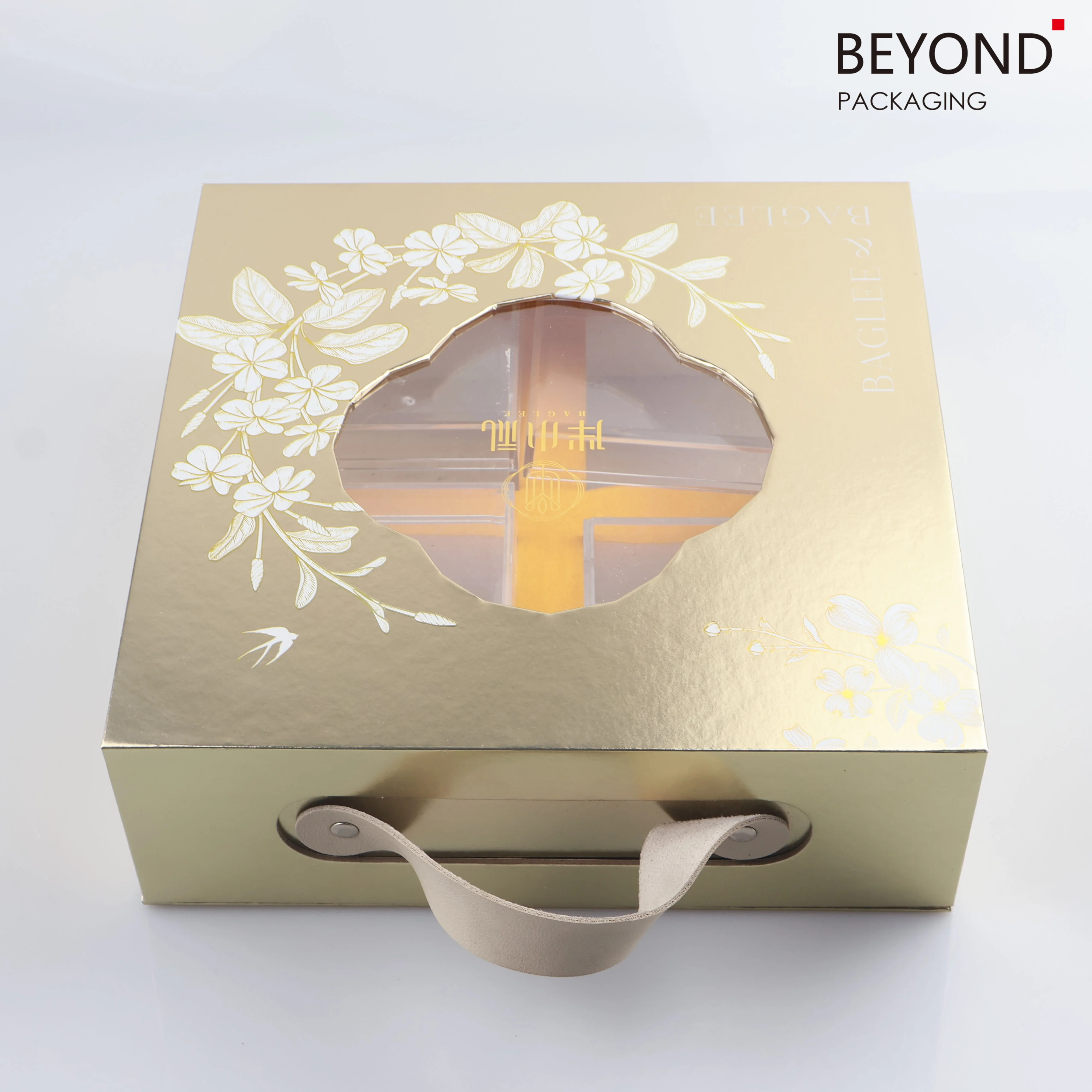 Premium Mooncake Package Royal Paper Food Display Packing Natural ...