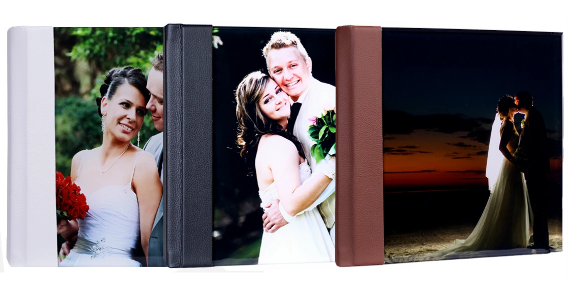 Acrylic Cover Flush Mount Wedding Photo Album Print For Photographer ...