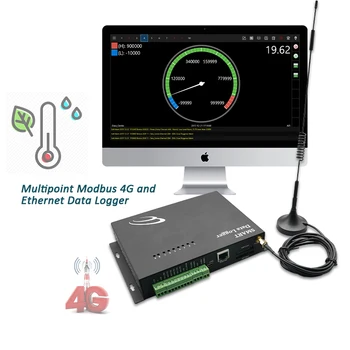 4g Ethernet Data Logger Analog Output Analog Machine Recorder Multi Channel Temperature Data ...