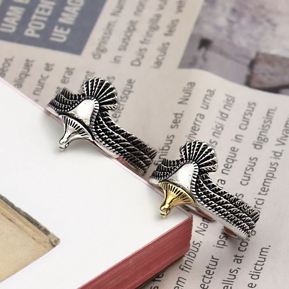 Flying Eagle Wing Animal Knight Opening Adjustable Ring for Punk Unique ...