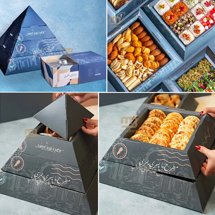 Pyramid Food Box - Perfect for Pastry and Dessert Packaging