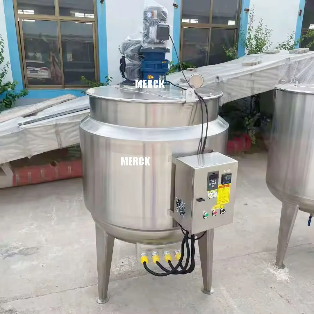 500L 1000L Stainless Steel Tank with Agitator Homogenizer Mixer Tank ...