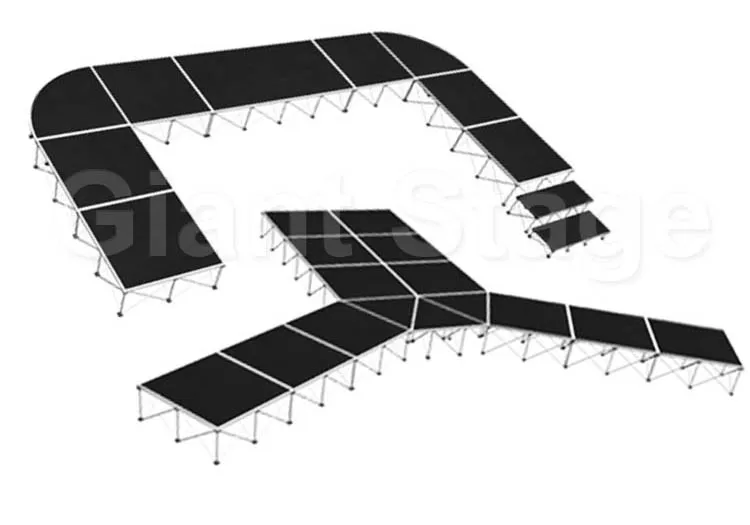 Diy Portable Runway Stage Fashion Show Portable Stage and Catwalk Stage ...