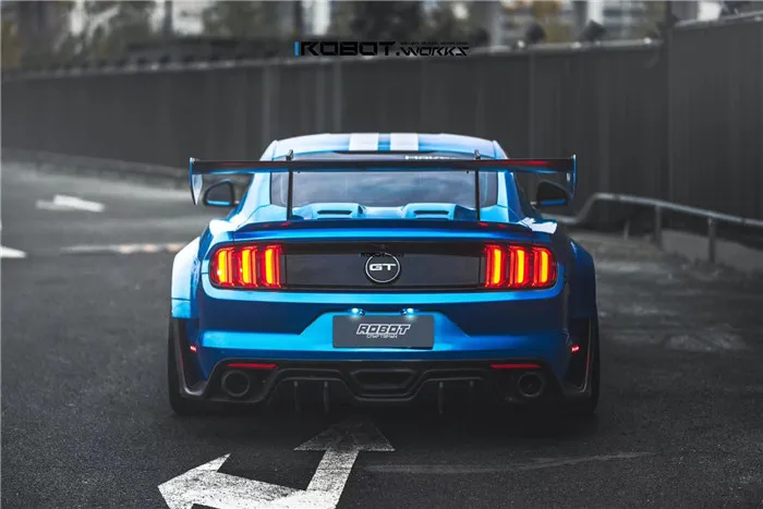 Ford Mustang Body Kit - FRP Material Wide-Body Spoilers