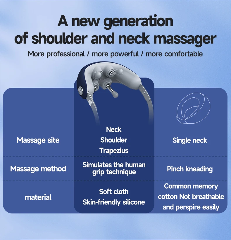 High Power Wireless Electric Neck Massager Shoulder Massage For Home