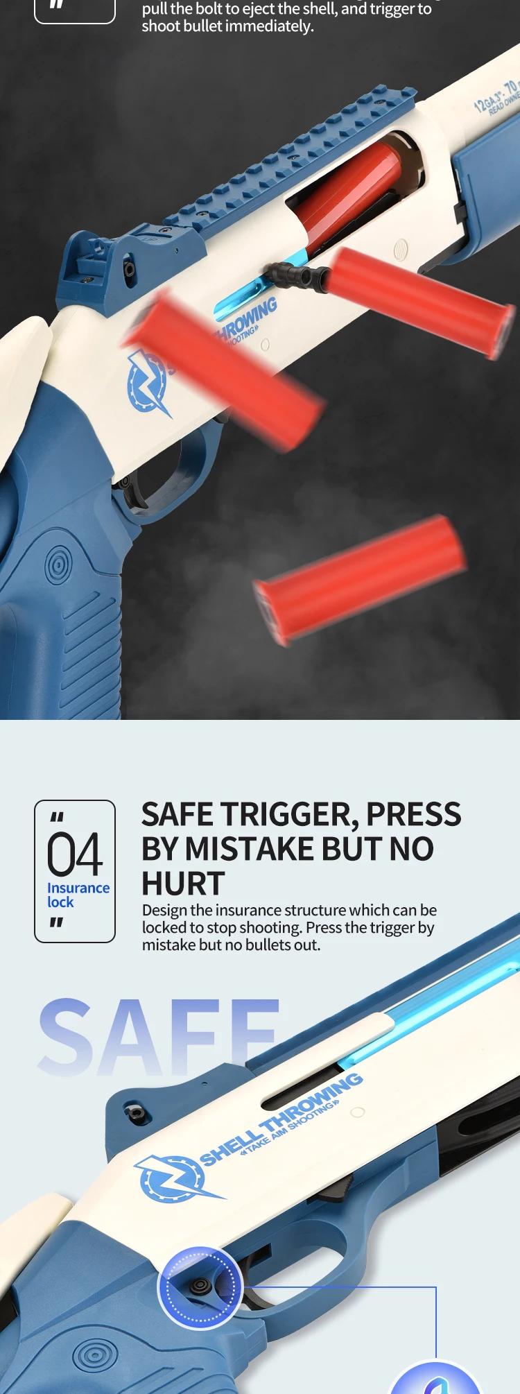 Manual Soft Bullet Rifle Toy Gun - Perfect for Kids & Adults