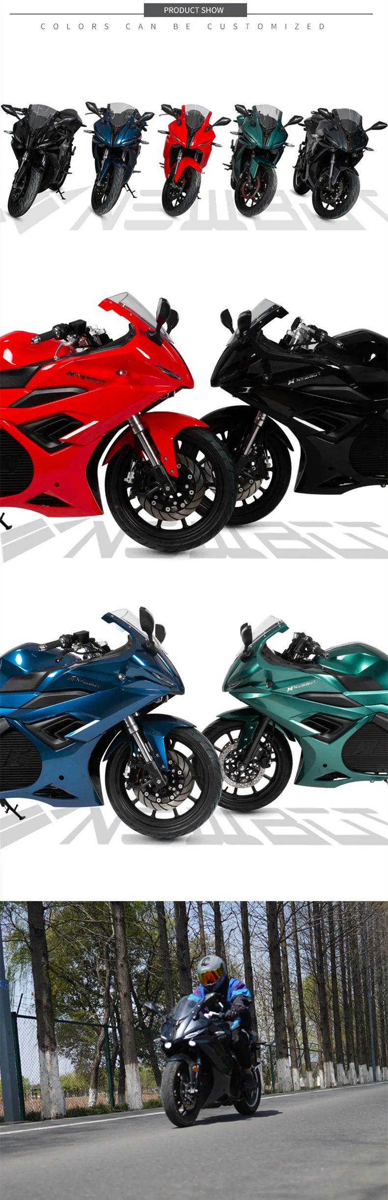 5000 Watt Electric Motorcycle - High Performance & Customizable