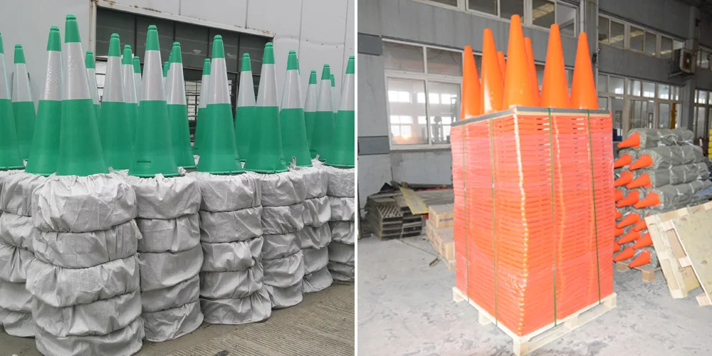 Cheap Orange 75cm Road Safety Warning Cone Flexible Durable Pvc Highway Traffic Cone With Black ...