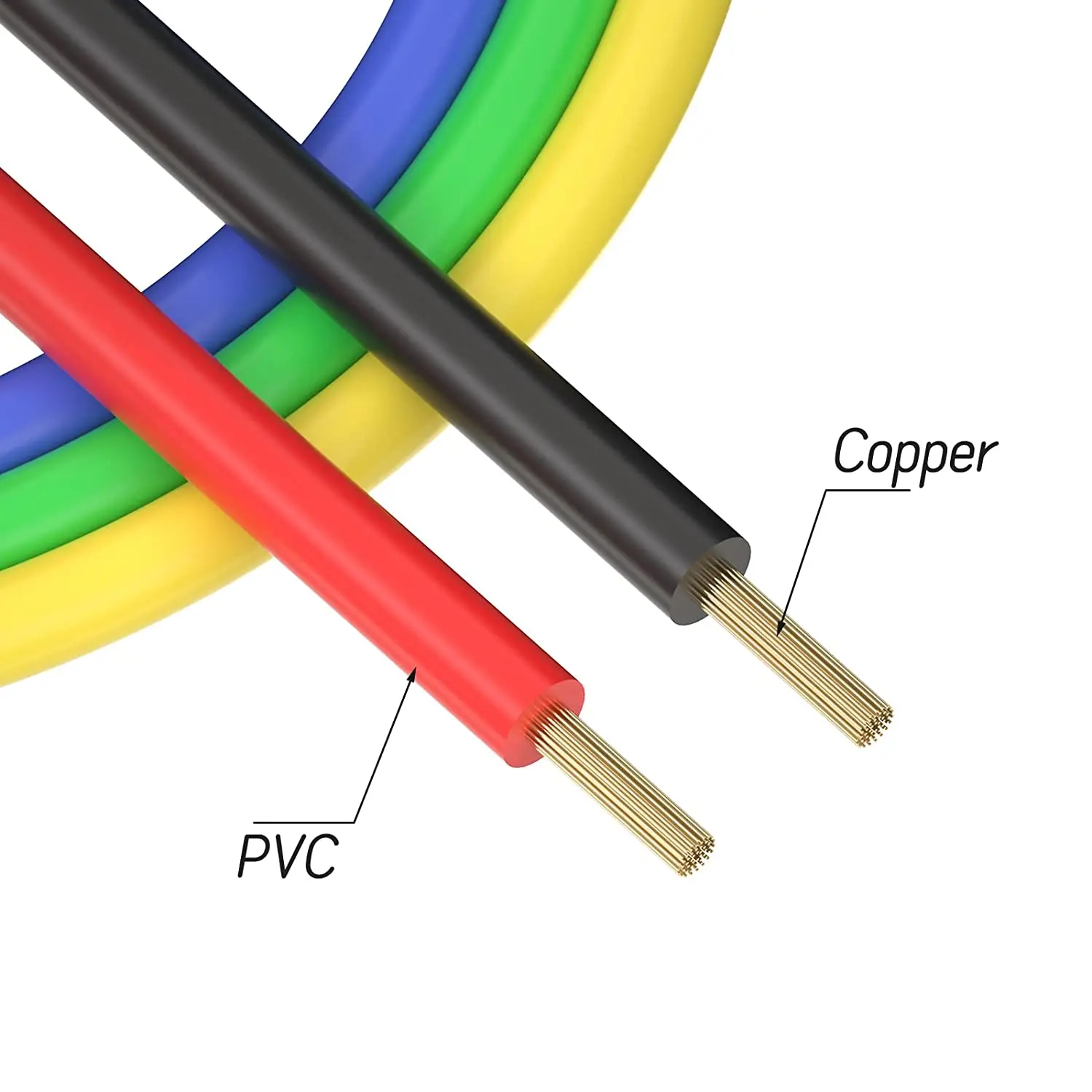 Soft Copper Wire Test Leads - 1000V/15A Dual Ended Cable