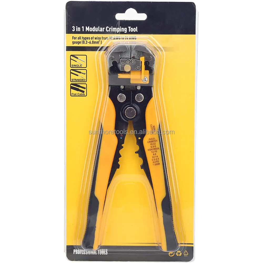 Self-Adjusting Wire Stripper, 8-Inch Wire Stripping Tool Automatic ...
