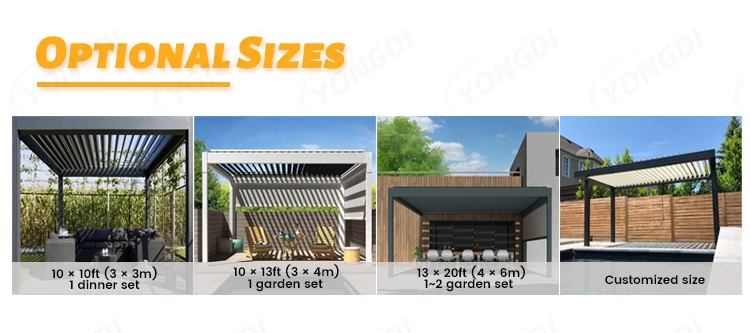 Modular 20ft 40ft Container House with Sun Shade Pergola