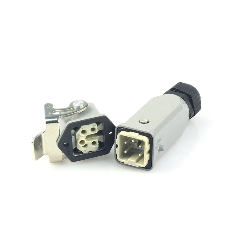 09200042611 Ha-004 09200042711 4pin Male/female Insert 16a Heavy Duty ...