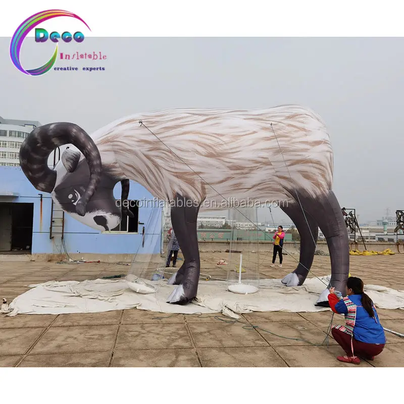 Custom Inflatable Ram Sheep Goat Model Inflatable Antelope for Yard ...