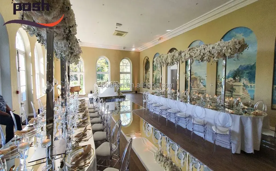 Mirror Wedding Carpet - Elegant Silver Thicken Aisle Runner