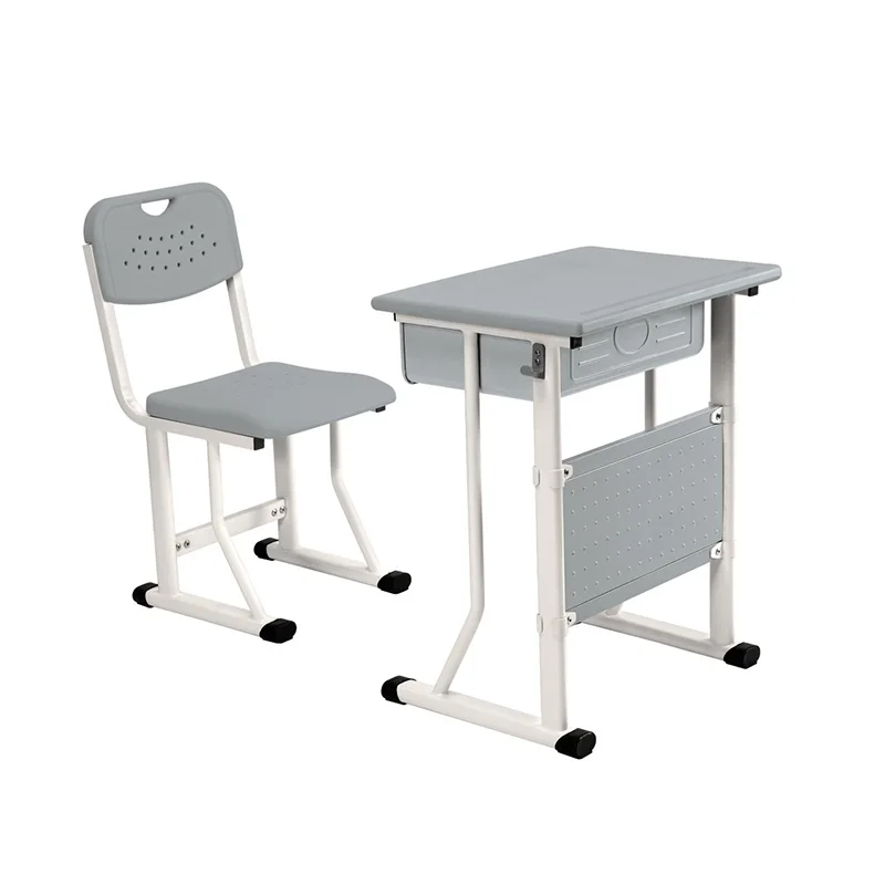School Furniture Single Adjustable Height School Classroom Student Desk ...