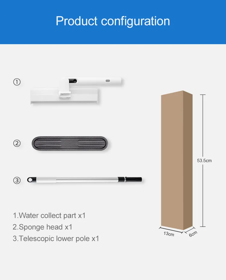 BOOMJOY Glass Squeegee Cleaner - Efficient Window Cleaning