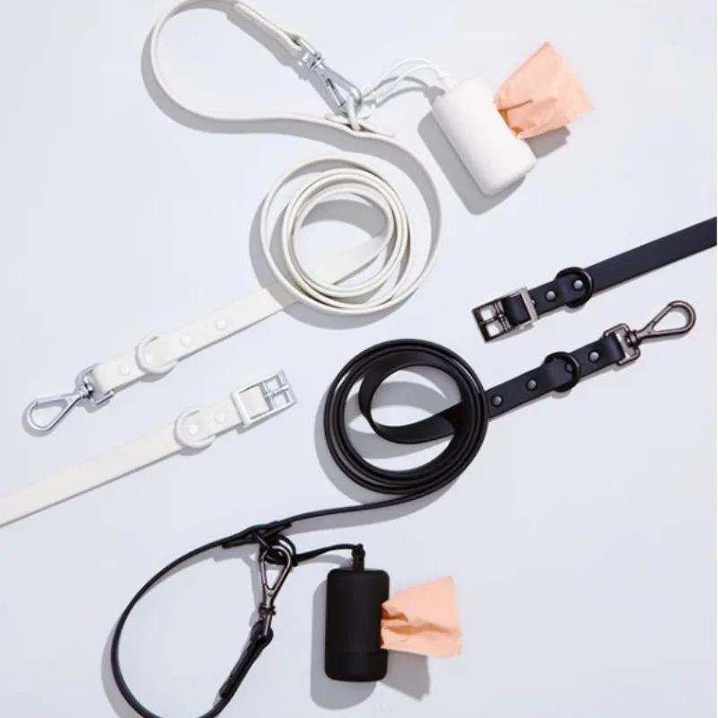 Pvc Dog Collar And Leash Set Stocked Waterproof Dog Chain Pet ...