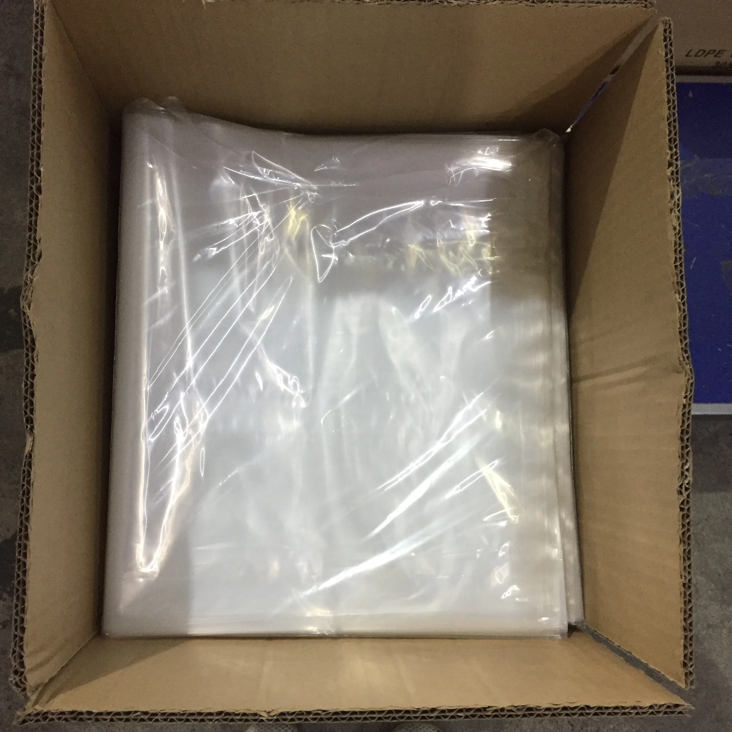 Multipurpose Flat Open Top Poly Bag Pe Plastic Clear Polyethylene Bags ...