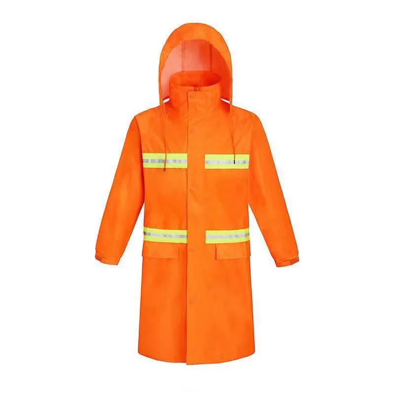 ZX Custom Reflective Guard Security Raincoat Hi Vis Traffic Duty Patrol ...