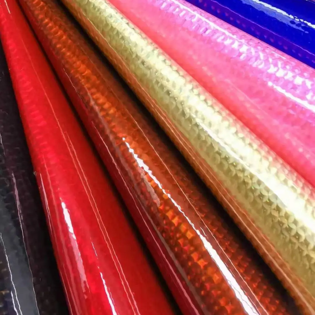 Synthetic Faux Leather Fabric Material Patent Tpu Pu Leather For Shoe ...